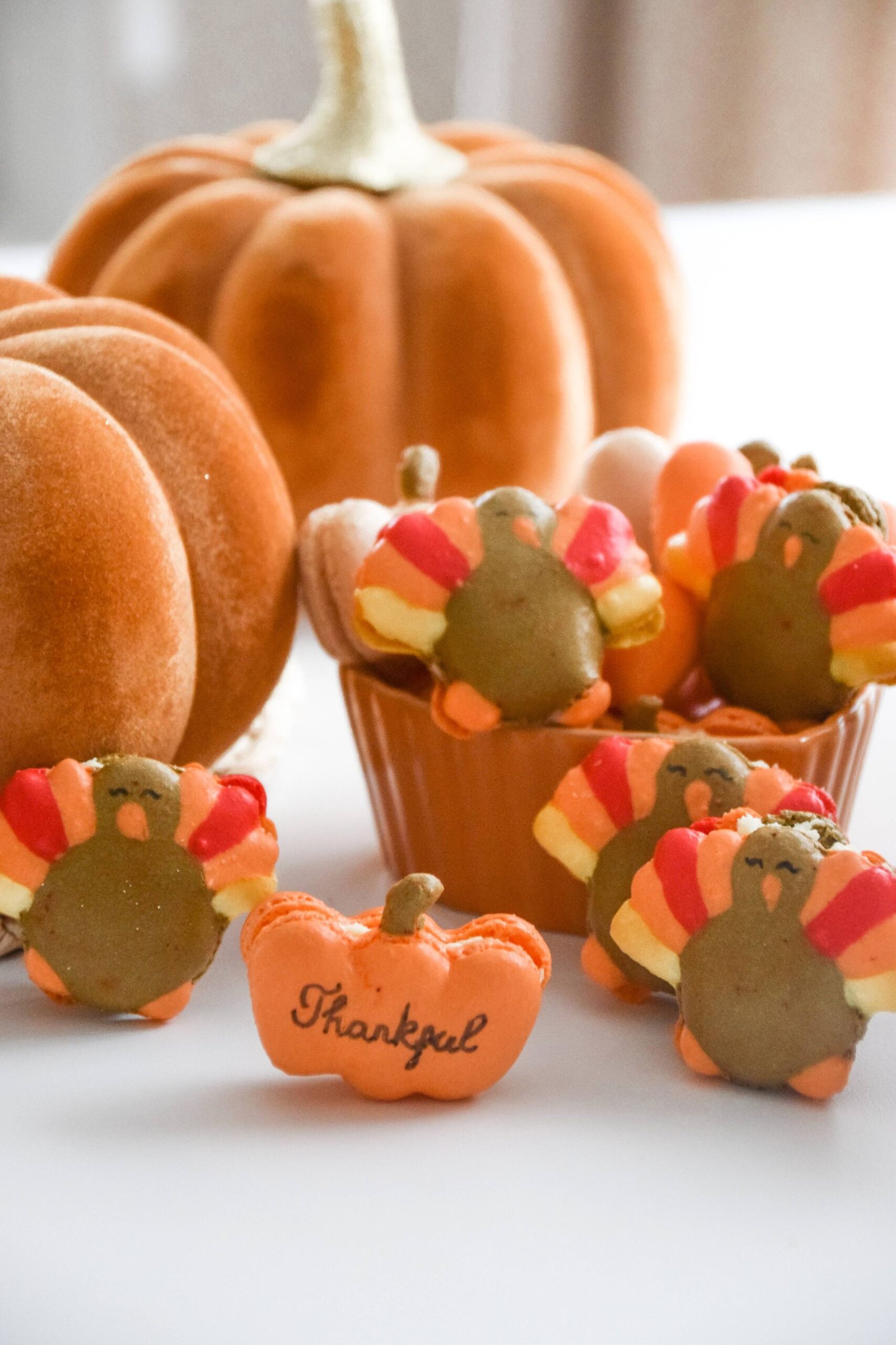 Thanksgiving Macarons and Free Templates - Baking with Belli